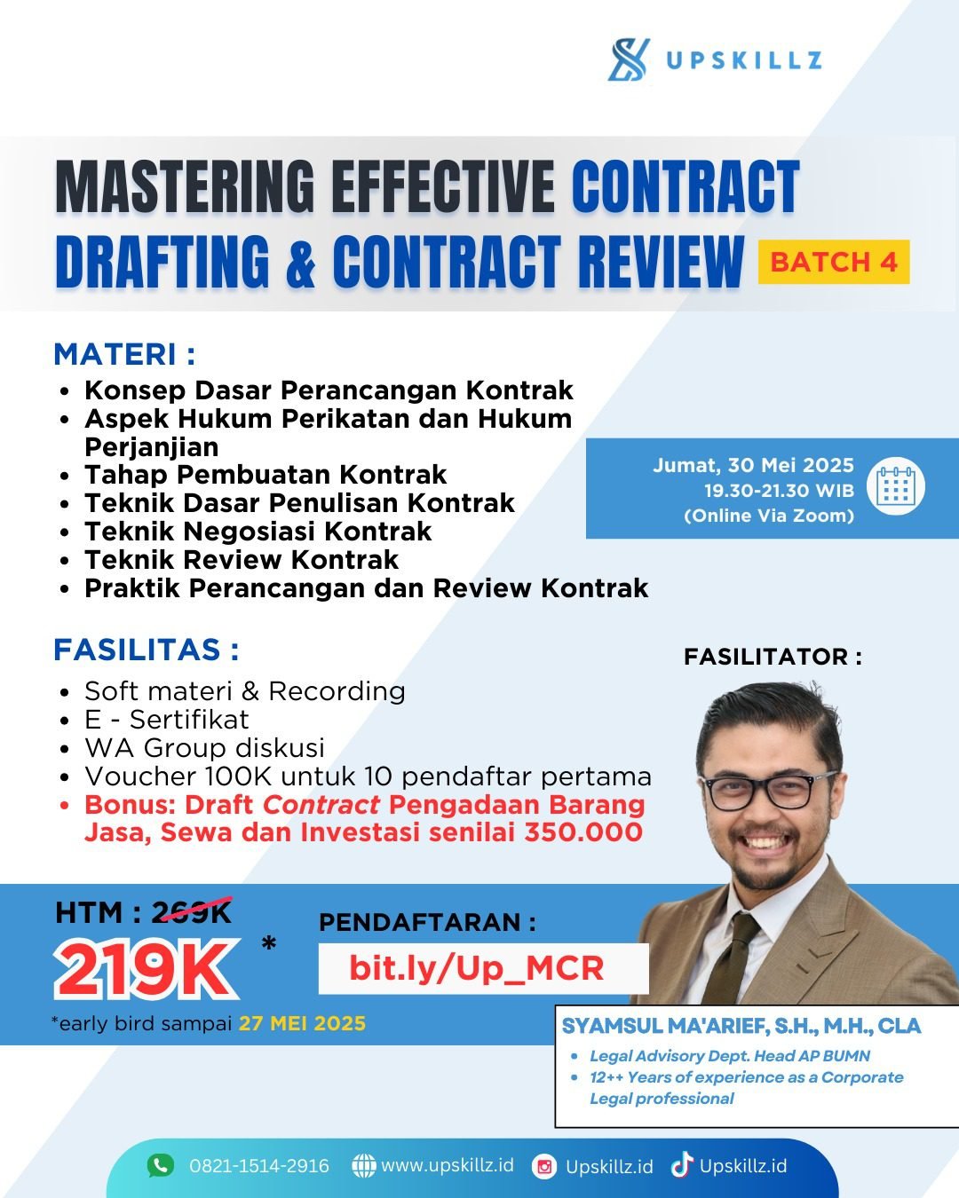 MASTERING EFFECTIVE CONTRACT DRAFTING & CONTRACT REVIEW - Upskillz